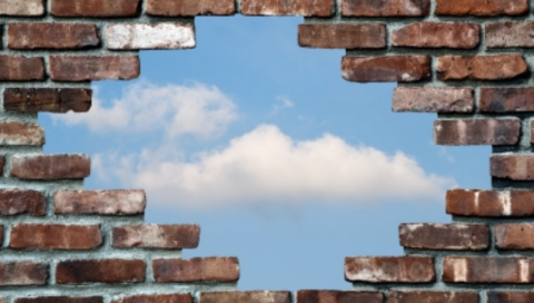 Broken Down Brick Wall